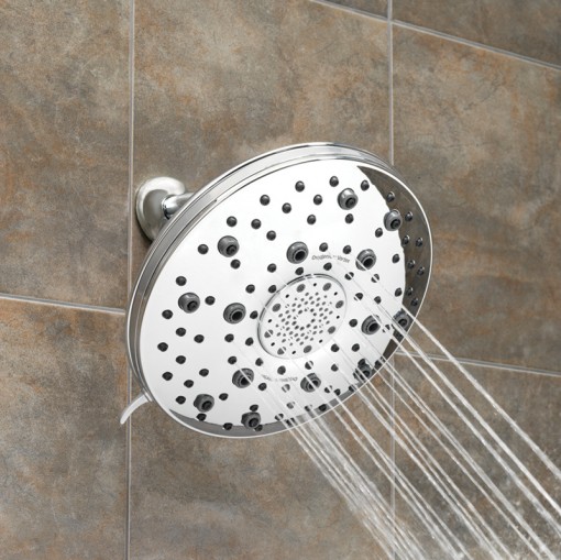 Multi Vortex Fixed Shower Head | Water Saving | Oxygenics